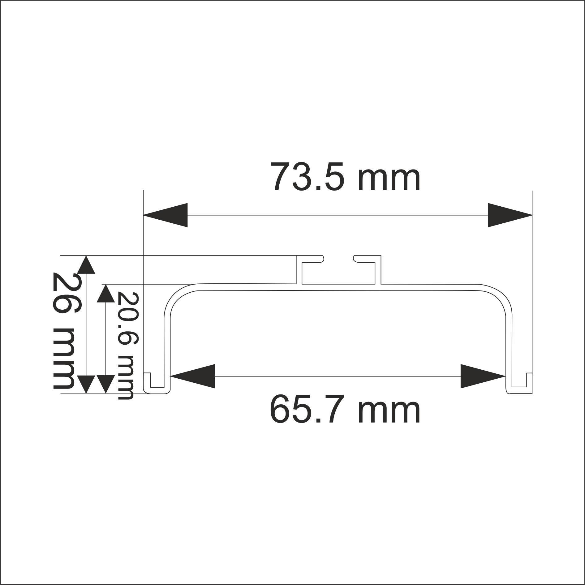 Harrison Locks - J - Gola Aluminium Profile