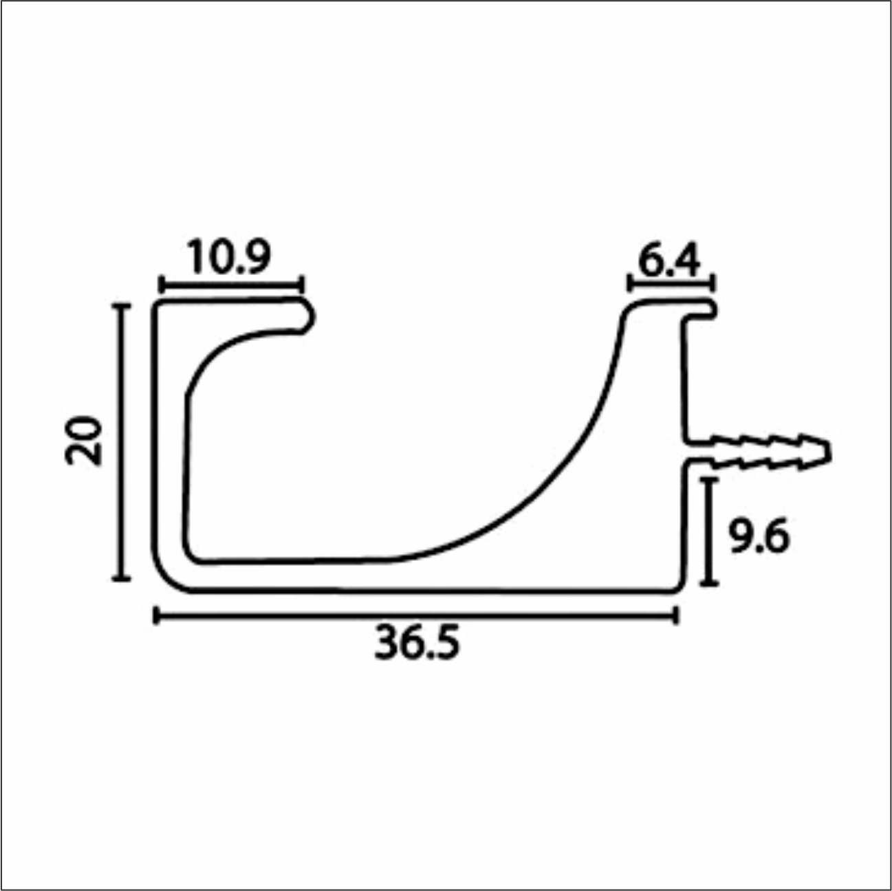 Harrison Locks - J - Gola Aluminium Profile